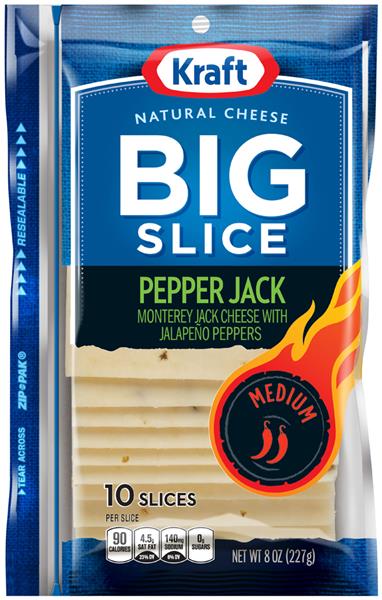 Kraft Natural Cheese Big Slice Pepper Jack Cheese Slices 10Ct | Hy-Vee ... Kraft Natural Cheese Big Slice Pepper Jack Cheese Slices 10Ct | Hy-Vee ...