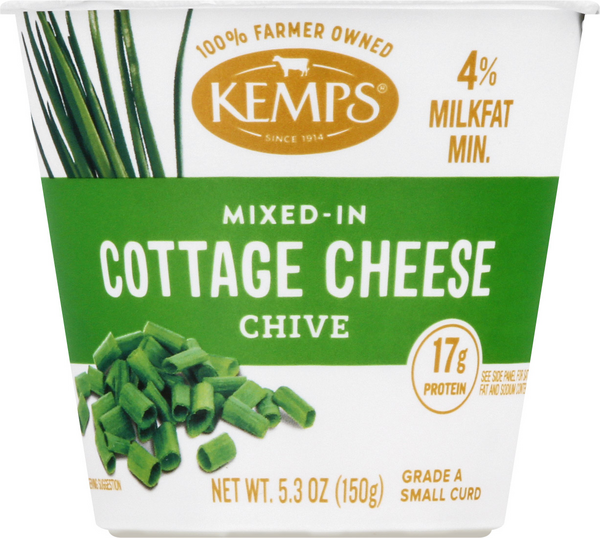 Kemps Mixed-In Chive Cottage Cheese 4% Milkfat Min | Hy-Vee Aisles ...