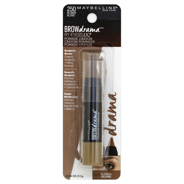 Maybelline New York Eye Studio Brow Drama Pomade Crayon 250 Blonde | Hy ...