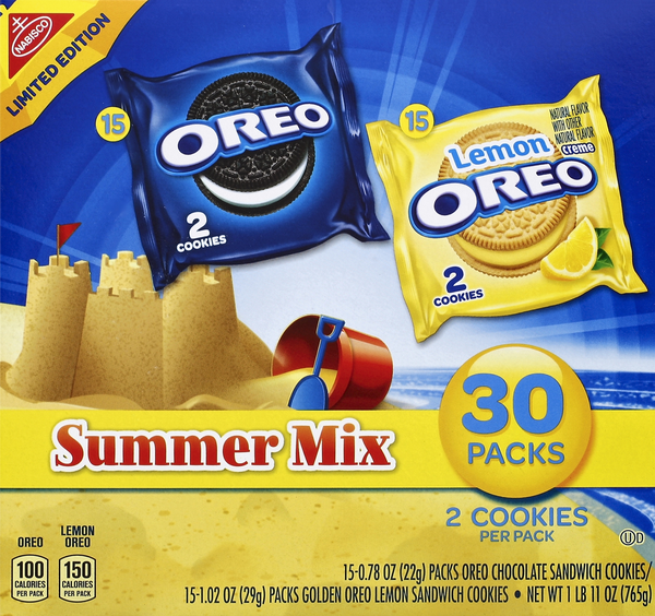 Nabisco Oreo Limited Edition Summer Mix Sandwich Cookies Variety Pack ...