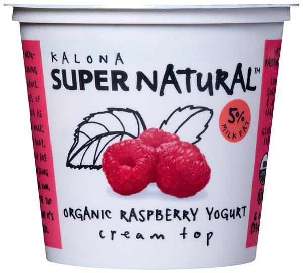 Kalona SuperNatural Organic Cream Top 5% Raspberry Yogurt | Hy-Vee ...