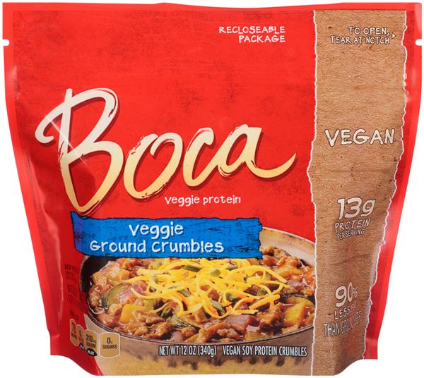Boca Veggie Ground Crumbles | Hy-Vee Aisles Online Grocery Shopping