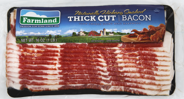 Farmland Naturally Hickory Smoked Thick Cut Bacon | Hy-Vee Aisles ...