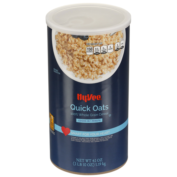 Quaker Oats Quick 1minute Oats Hyvee Aisles Online Quaker Quick Oats