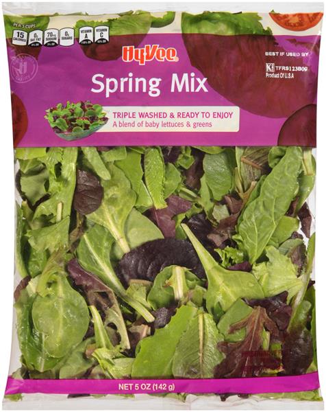 spring mix salad lettuce types
