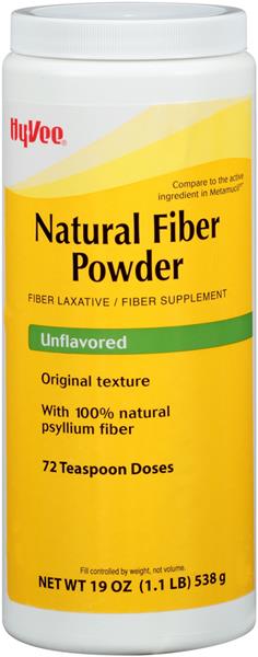 Hy-Vee Natural Fiber Powder Unflavored Fiber Laxative/Fiber Supplement ...