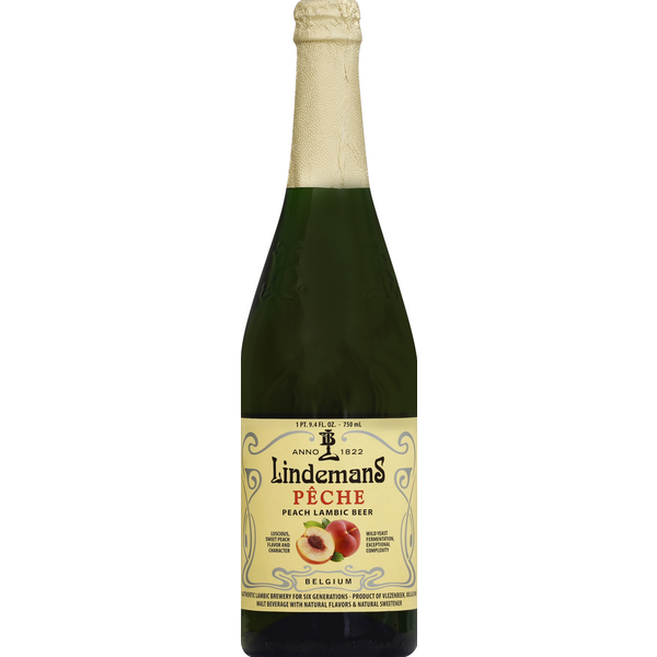 Lindeman's Peche Peach Lambic Belgian Ale | Hy-Vee Aisles Online ...