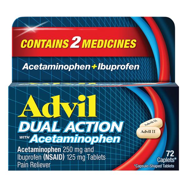 Advil Dual Action with Acetaminophen Caplets | Hy-Vee Aisles Online ...