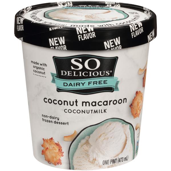 So Delicious Dairy Free Coconut Macaroon Coconutmilk Non-Dairy Frozen ...