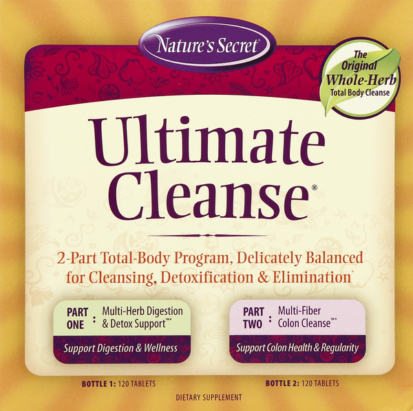 Nature's Secret Ultimate Cleanse 2-Part Total-Body Detoxification ...