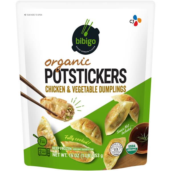 BIBIGO Organic Chicken & Vegetable Dumpling Potsticker | Hy-Vee Aisles ...