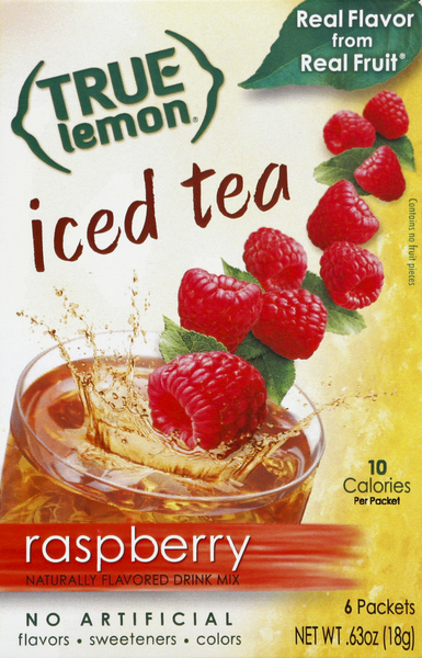 True Lemon Raspberry Iced Tea Mix Packets 6Ct | Hy-Vee Aisles Online ...