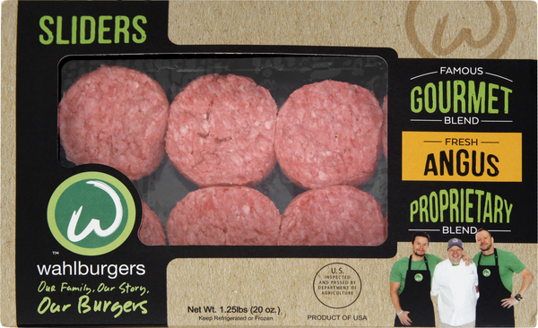 Wahlburgers Gourmet Blend Fresh Angus Ground Beef Sliders | Hy-Vee ...