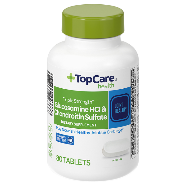 TopCare Triple Strength Glucosamine & Chondroitin Tablets | Hy-Vee ...