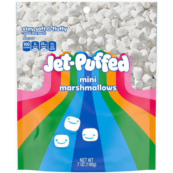 Jet-Puffed Mini Marshmallows 7 oz. Pouch | Hy-Vee Aisles Online Grocery ...