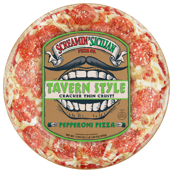 Screamin' Sicilian Pizza Co. Pizza, Tavern Style, Pepperoni | Hy-Vee ...