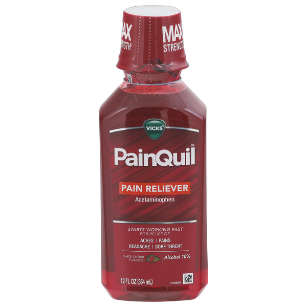 Vicks PainQuil Pain Reliever, Black Cherry Flavored | Hy-Vee Aisles ...