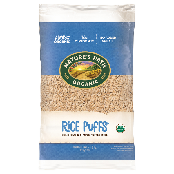 Nature's Path Organic Rice Puffs Cereal 6 oz Bag | Hy-Vee Aisles Online ...