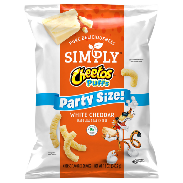 Simply Cheetos Puffs, White Cheddar Party Size! | Hy-Vee Aisles Online ...