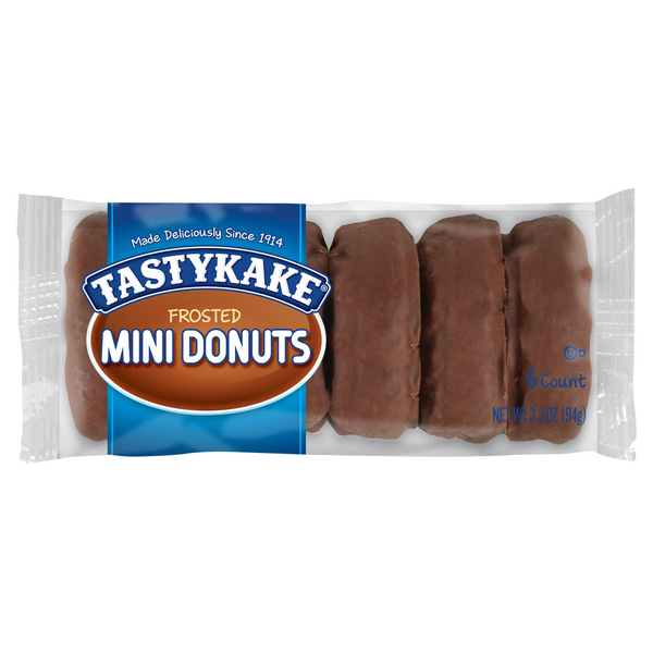 Tastykake Frosted Mini Donuts, 6 Portable Frosted Donuts | Hy-Vee ...