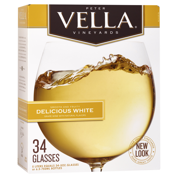 Peter Vella Delicious White Wine 5L Box Wine | Hy-Vee Aisles Online ...