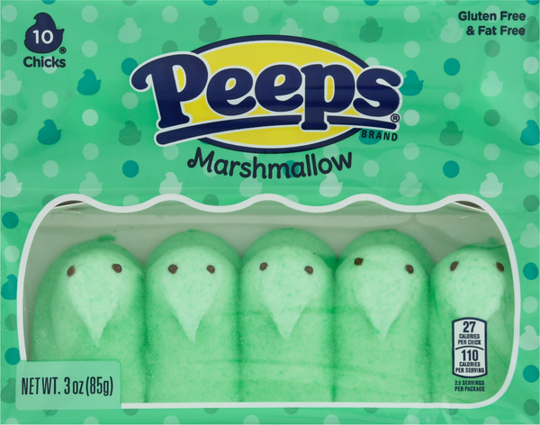 Peeps Green Marshmallow Chicks - 10Ct | Hy-Vee Aisles Online Grocery ...