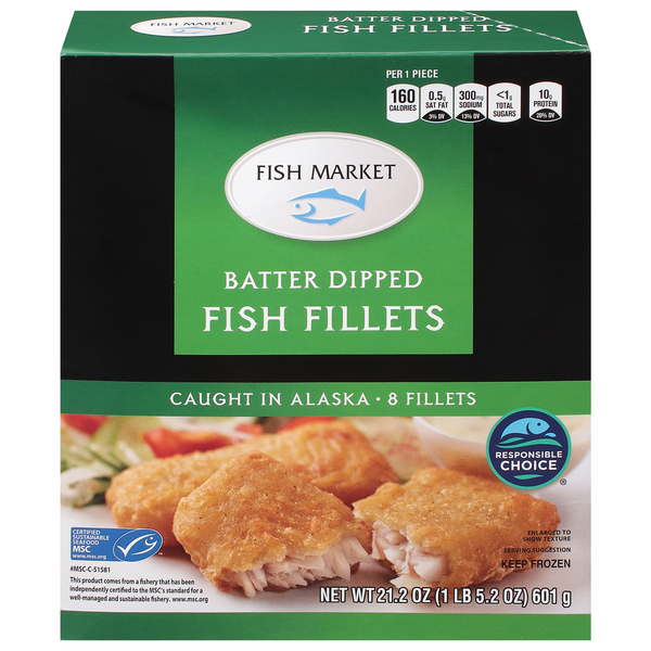 Hy-Vee Batter Dipped Fish Fillets 8Ct | Hy-Vee Aisles Online Grocery ...