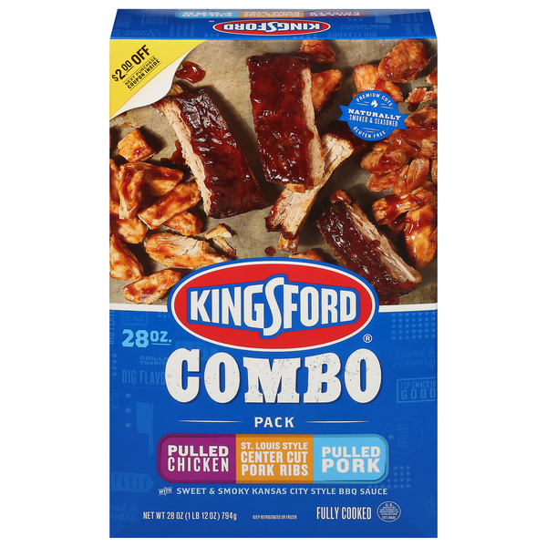 Kingsford Pulled Chicken/St. Louis Style Center Cut Pork Ribs/Pulled ...