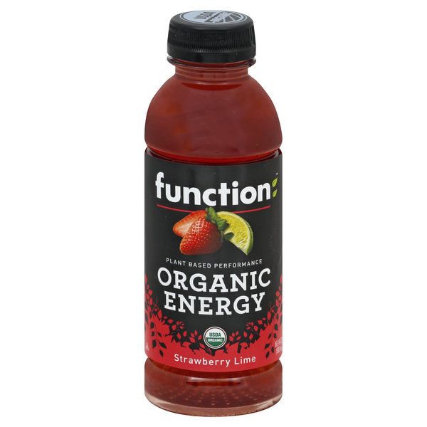 Function Organic Energy Drink Strawberry Lime | Hy-Vee Aisles Online ...