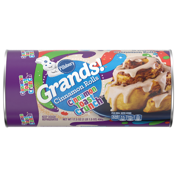 Pillsbury Grands Cinnamon Toast Crunch Cinnamon Deluxe Rolls, 5Ct | Hy ...