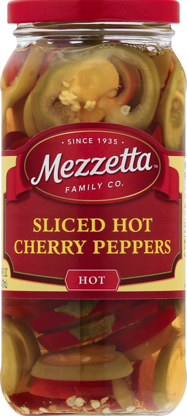 Mezzetta Sliced Hot Cherry Peppers 16 oz | Hy-Vee Aisles Online Grocery ...