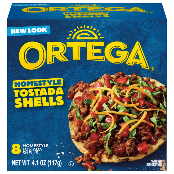 Ortega Homestyle Tostada Shells, 8Ct | Hy-Vee Aisles Online Grocery ...