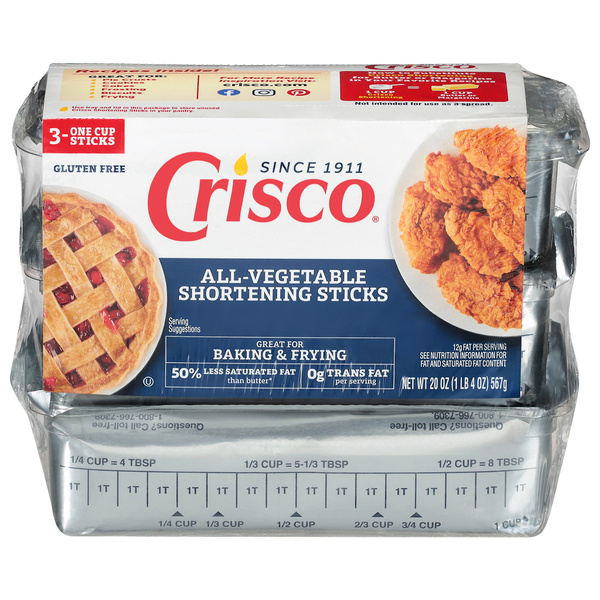 Crisco All-Vegetable Shortening Sticks | Hy-Vee Aisles Online Grocery ...