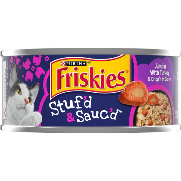 Purina Friskies Stuf'd & Sauc'd Jump'n with Turkey & Dripp'n in Gravy ...