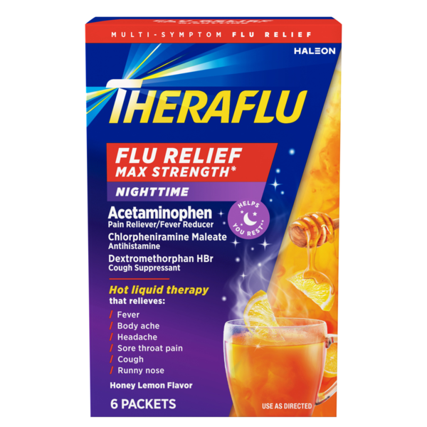 Theraflu Nighttime Flu Medicine For Flu Symptom Relief | Hy-Vee Aisles ...